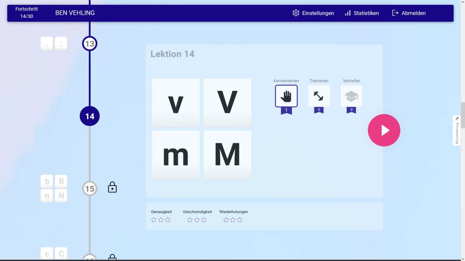 Der Goldfinger Tipptrainer – Dein 10-Finger Schreibtrainer