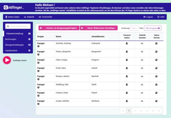 Der Goldfinger Tipptrainer – Dein 10-Finger Schreibtrainer